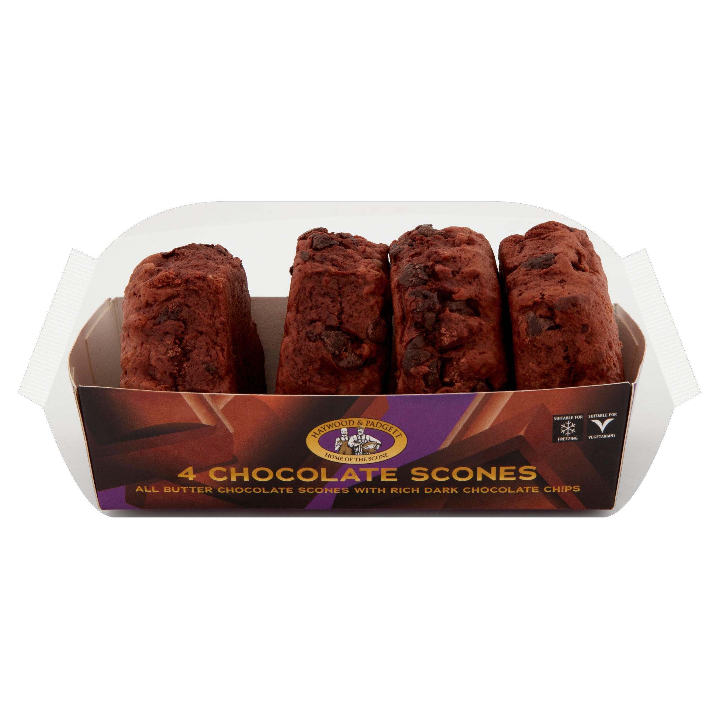 Haywood & Padgett 4 Chocolate Scones | Muffins & Mini Bites | Iceland Foods