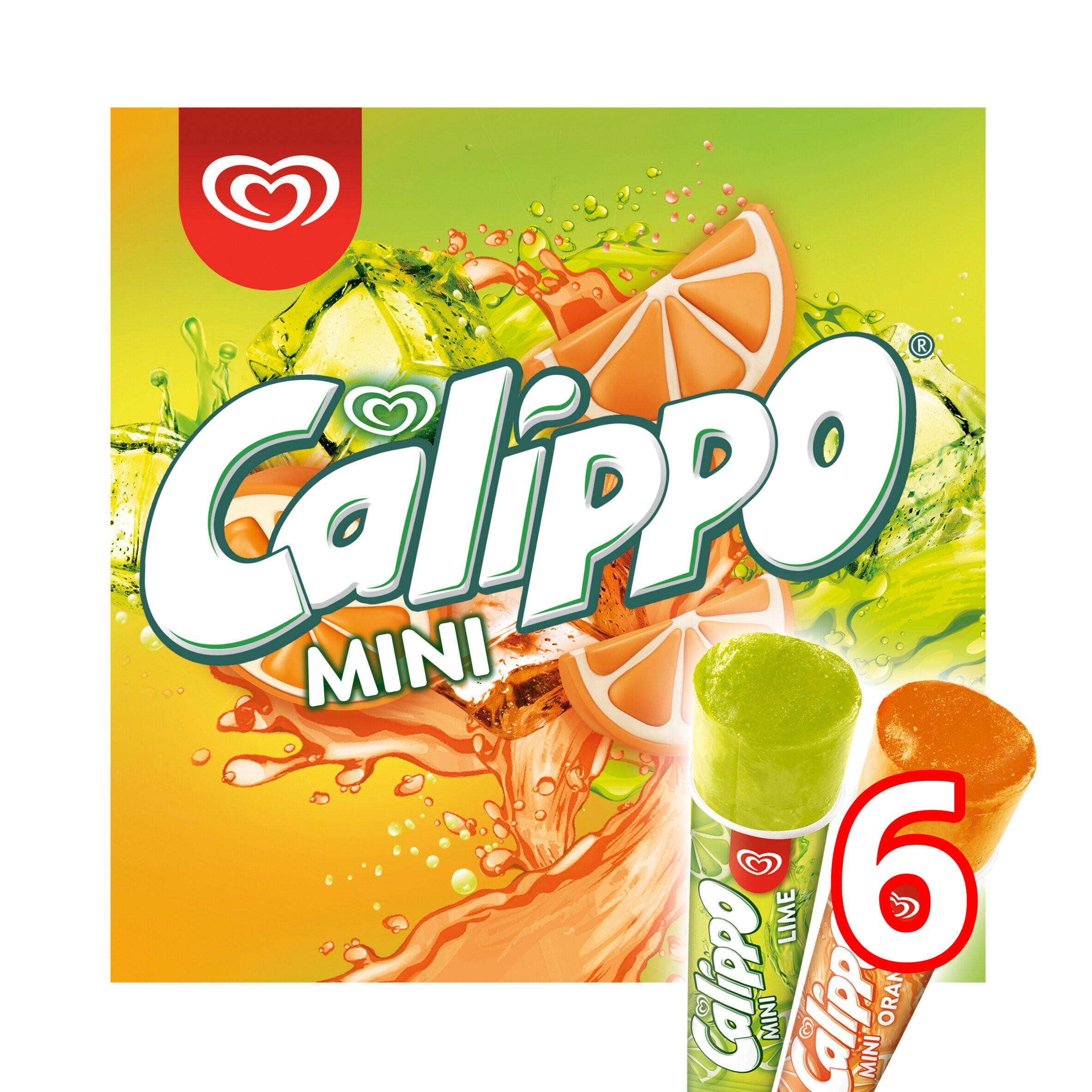 Wall's Orange & Lemon-Lime Ice Lollies 6 x 80 ml | Ice Lollies ...