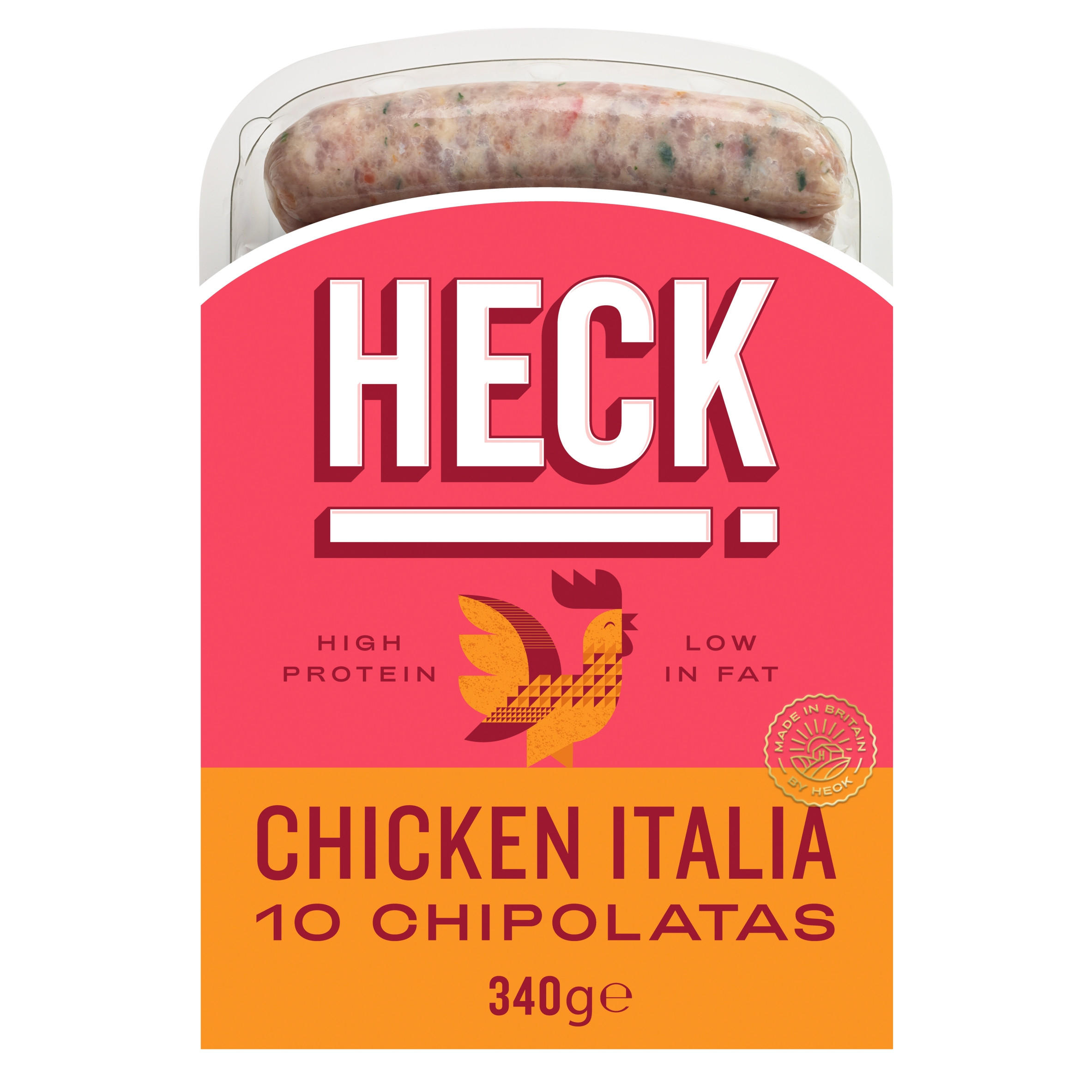 Heck 10 Chicken Italia Chipolatas 340g | Sausages | Iceland Foods