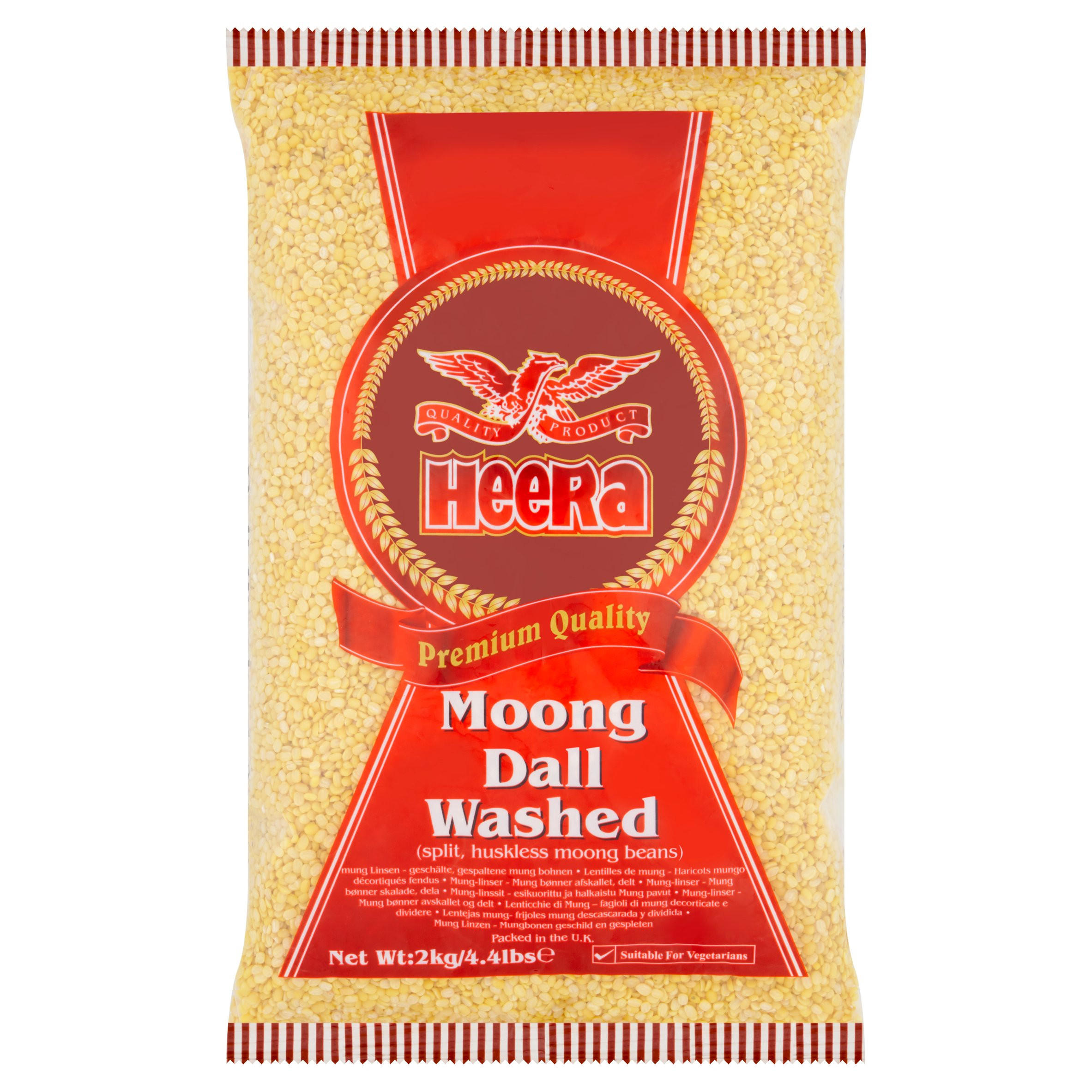 Heera Moong Dall Washed 2kg | Rice, Grains & Pulses | Iceland Foods