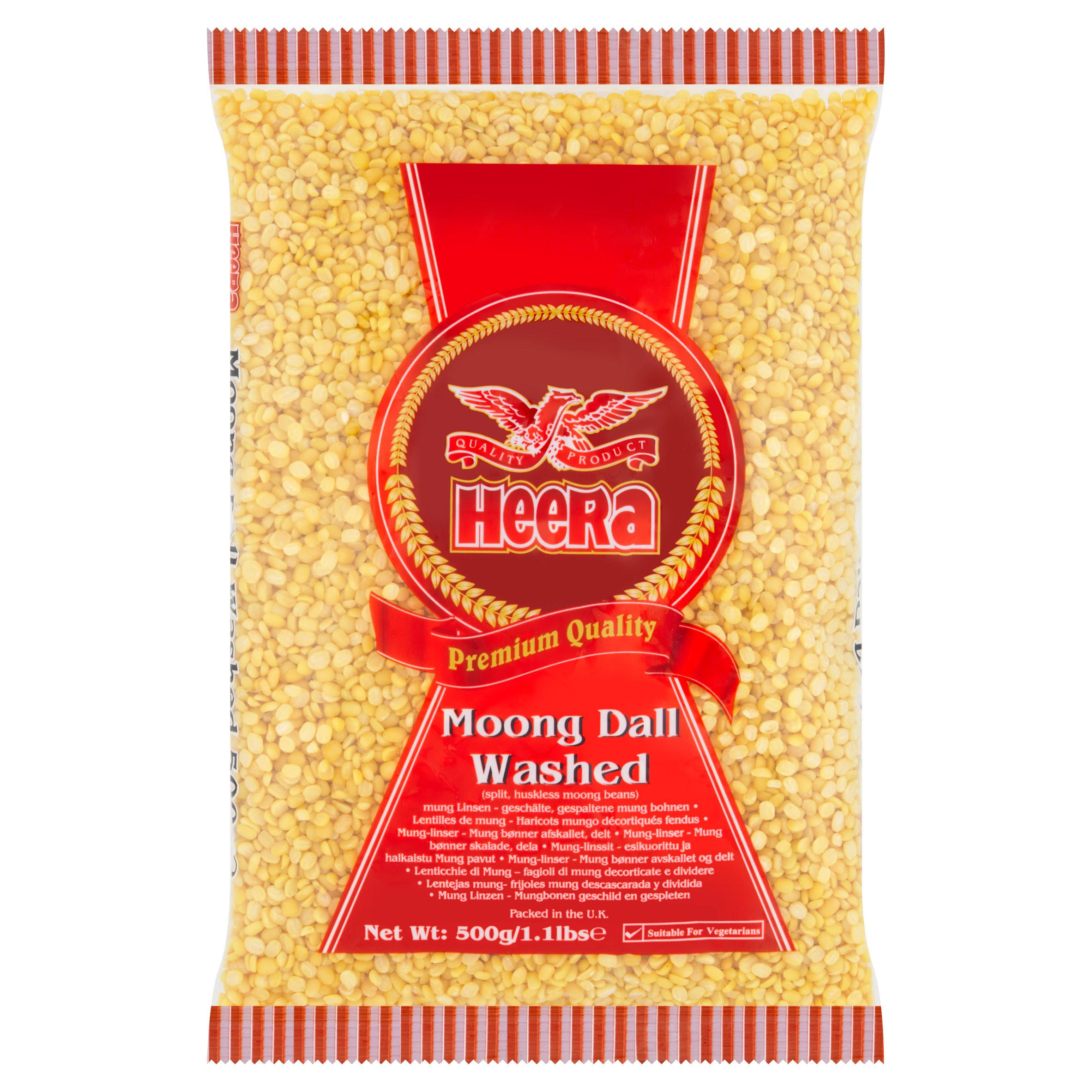 Heera Moong Dall Washed 500g | Rice, Grains & Pulses | Iceland Foods