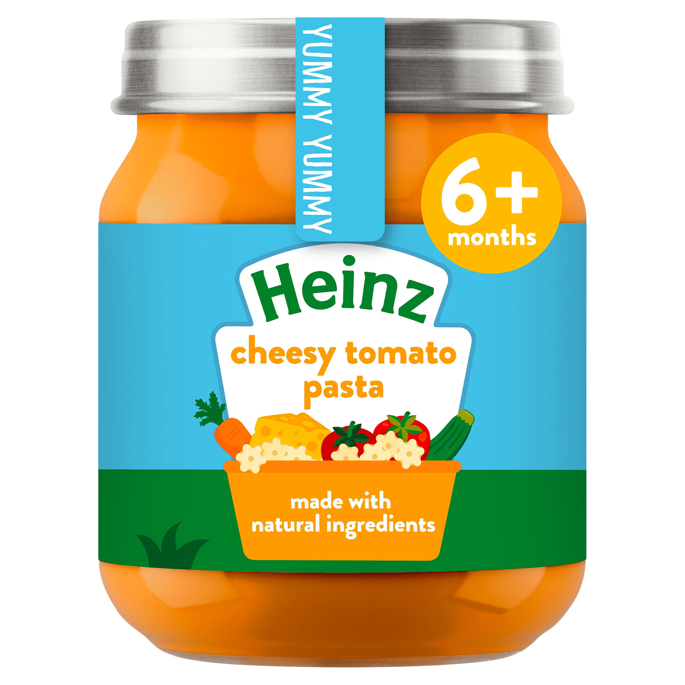 Heinz By Nature Cheesy Tomato Pasta Baby Food Jar 6+ Months 120g | Baby ...