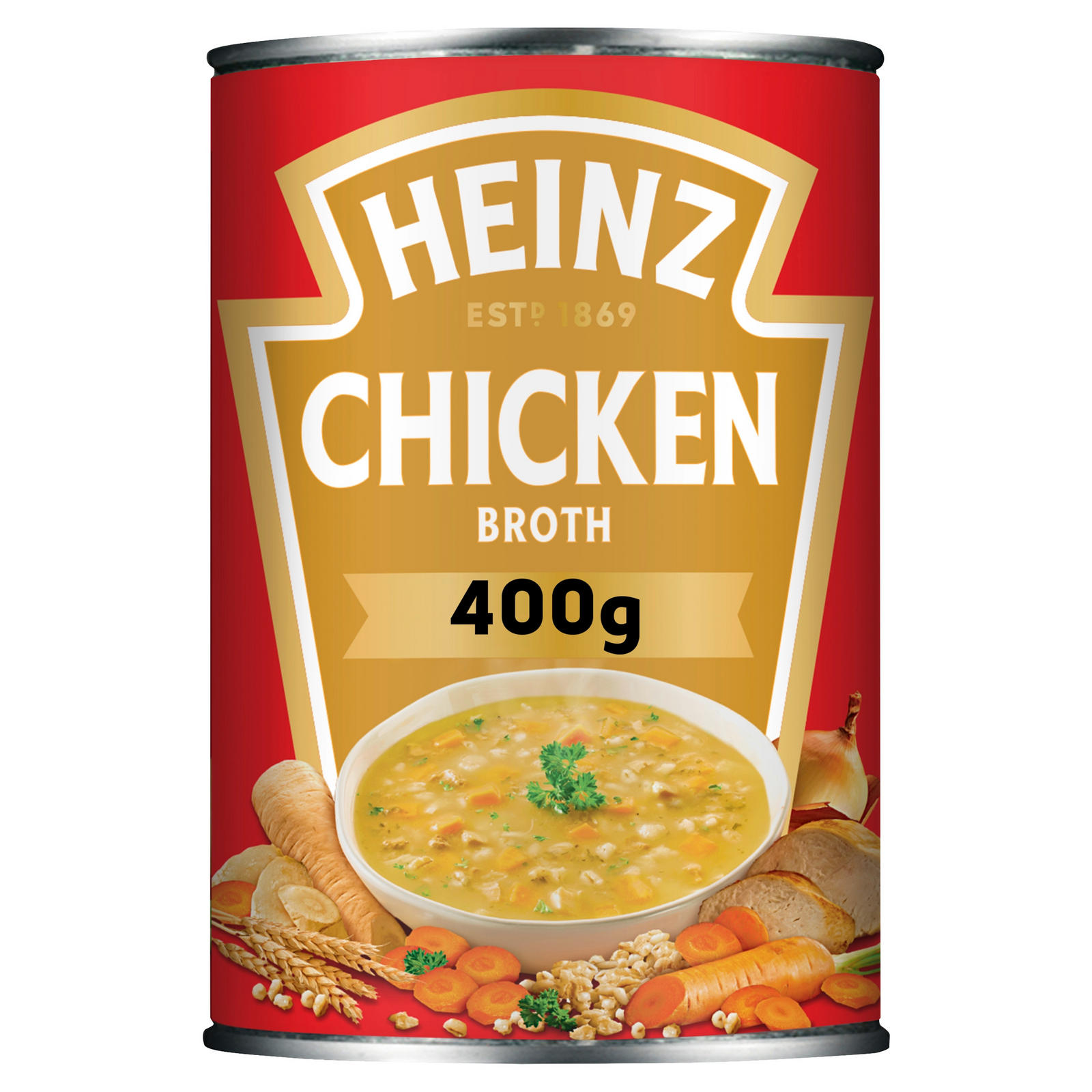 Heinz Chicken Broth Soup 400g Tinned Soup Iceland Foods