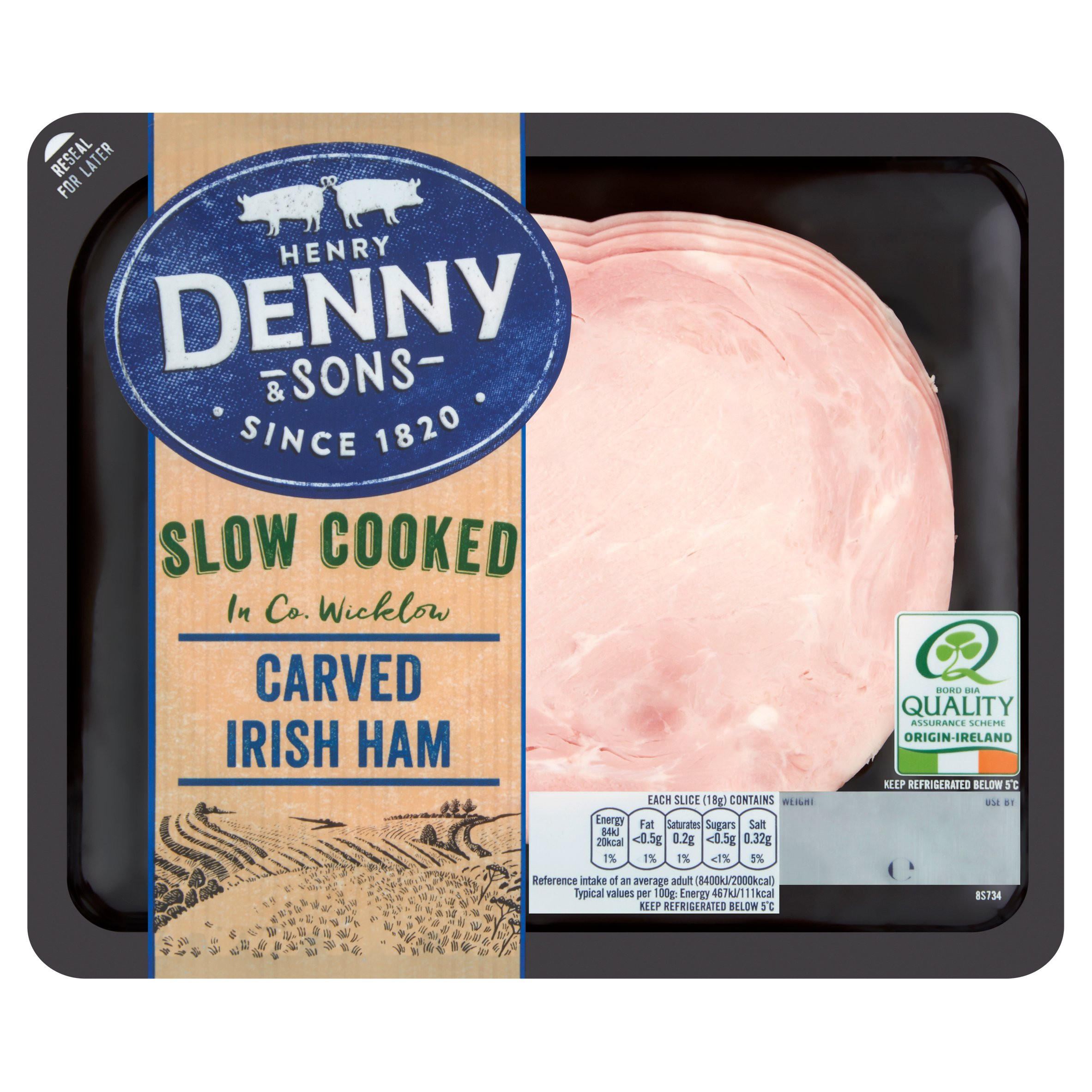 Henry Denny & Sons Slow Cooked Carved Irish Ham 90g | Ham | Iceland Foods