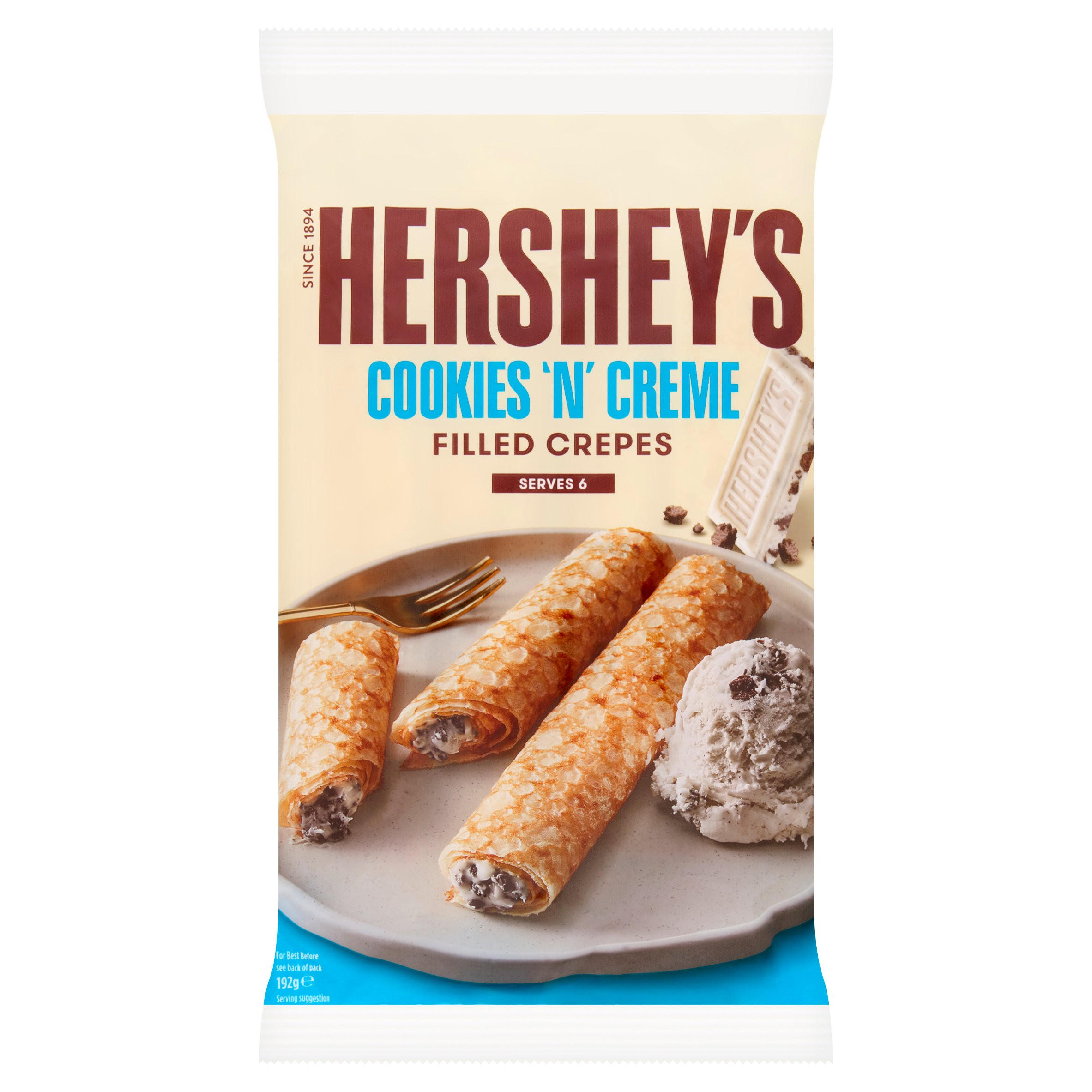 Hershey's Cookies 'n' Creme Filled Crepes 192g | Croissants, Pain au ...