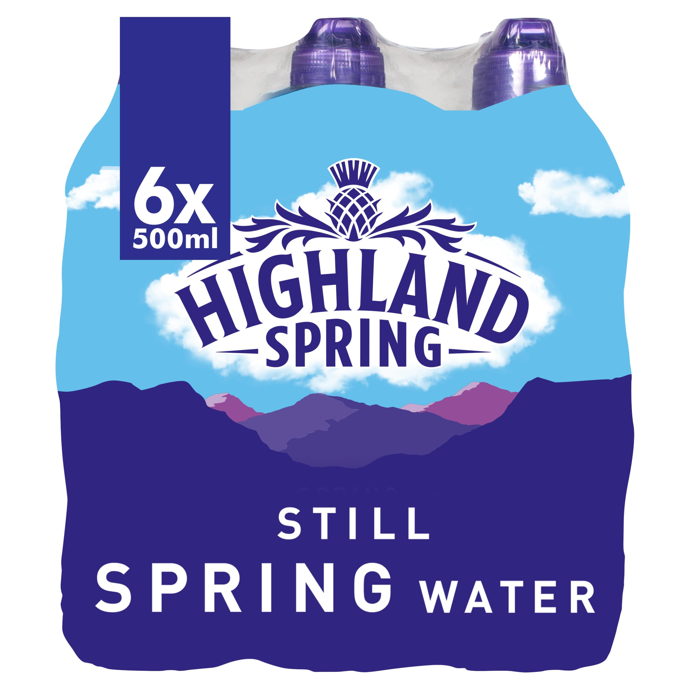 Highland Spring Still Spring Water 6 x 750ml | Still & Flavoured Water ...