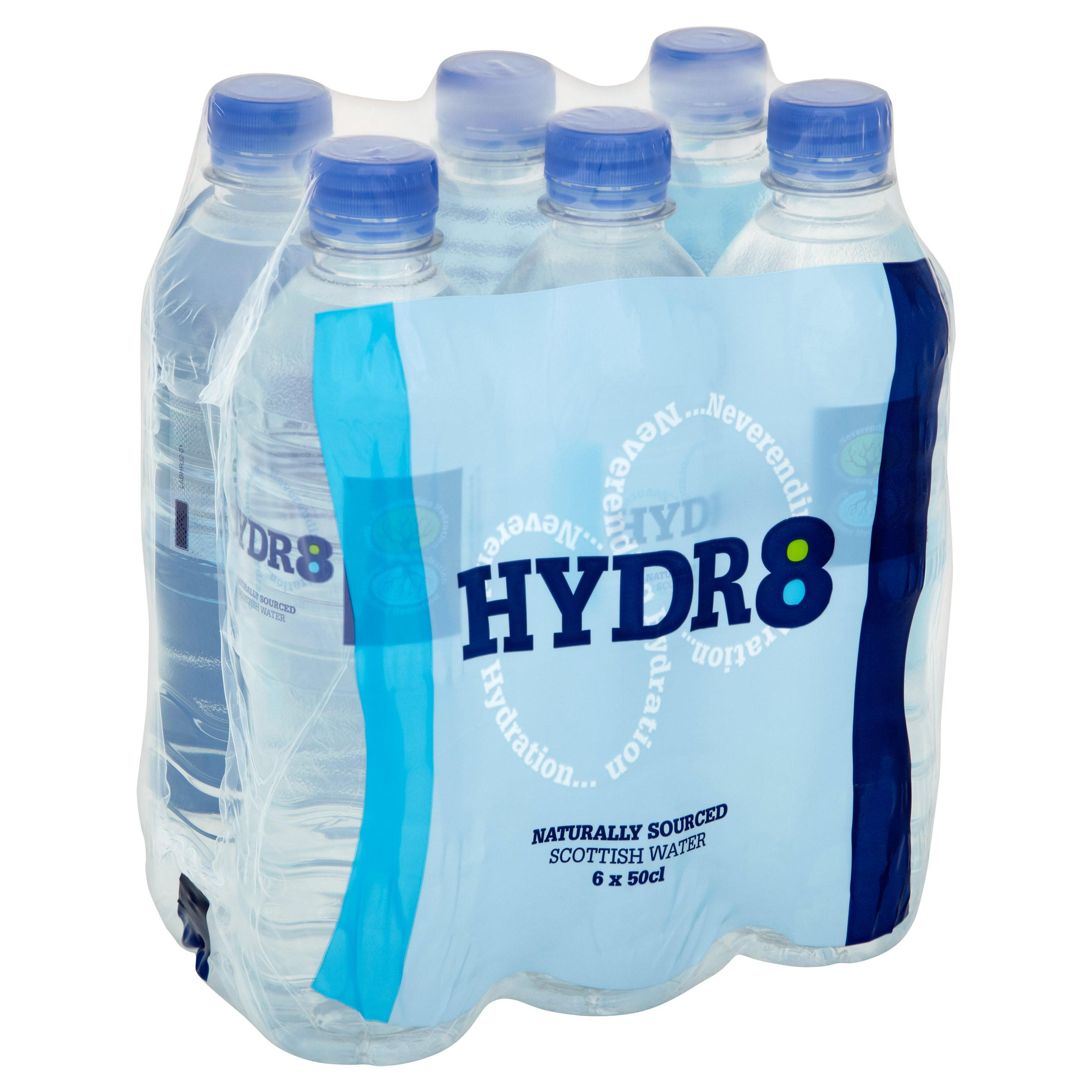 Hydr8 Naturally Sourced Scottish Water 6 x 50cl | Kids & Lunchbox ...