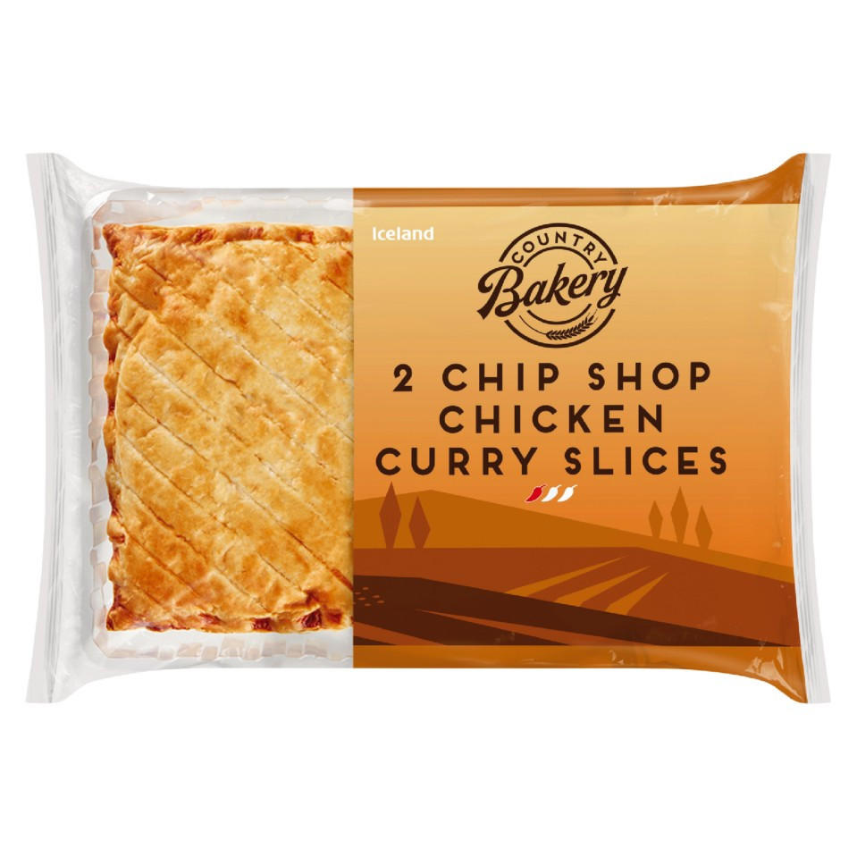Iceland 2 Chip Shop Chicken Curry Slices 260g | Slices & Pasties ...