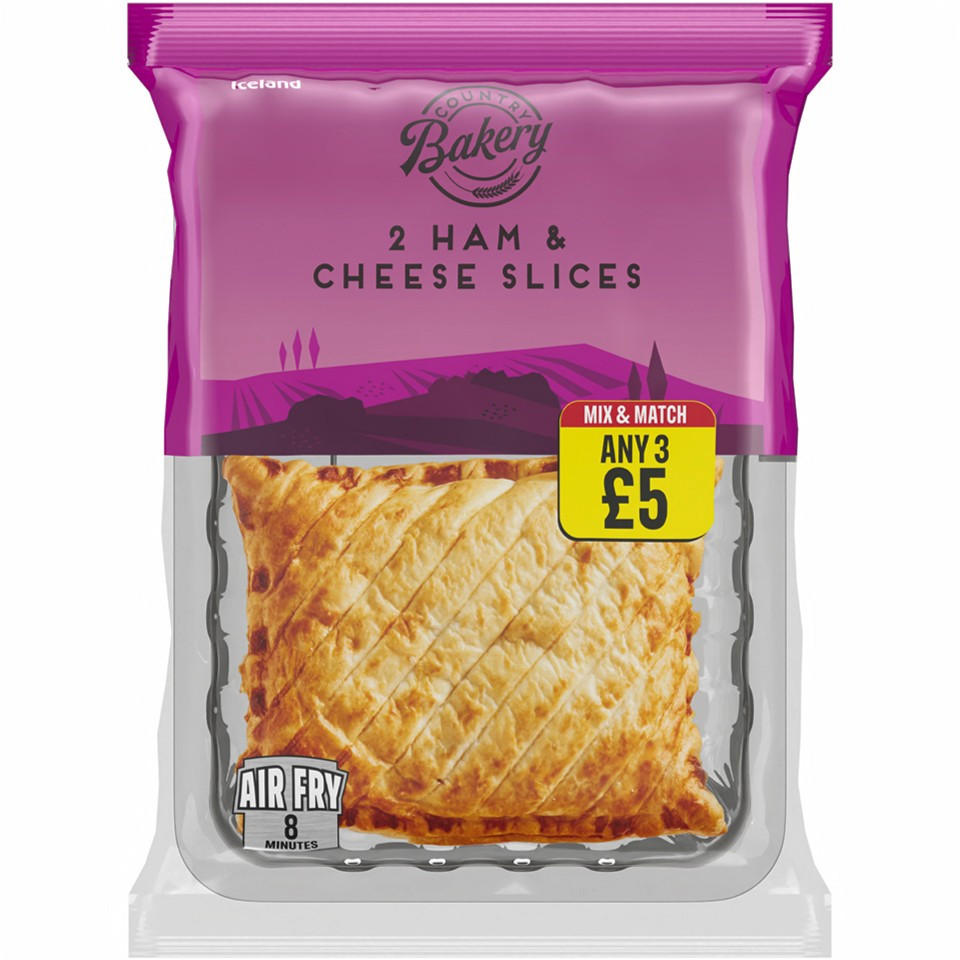 Iceland 2 Ham & Cheese Slices | Slices & Pasties | Iceland Foods