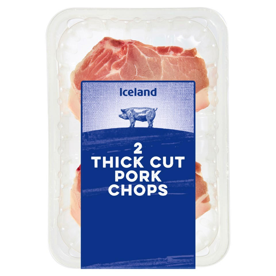 Iceland 2 Thick Cut Pork Chops 450g | Pork | Iceland Foods