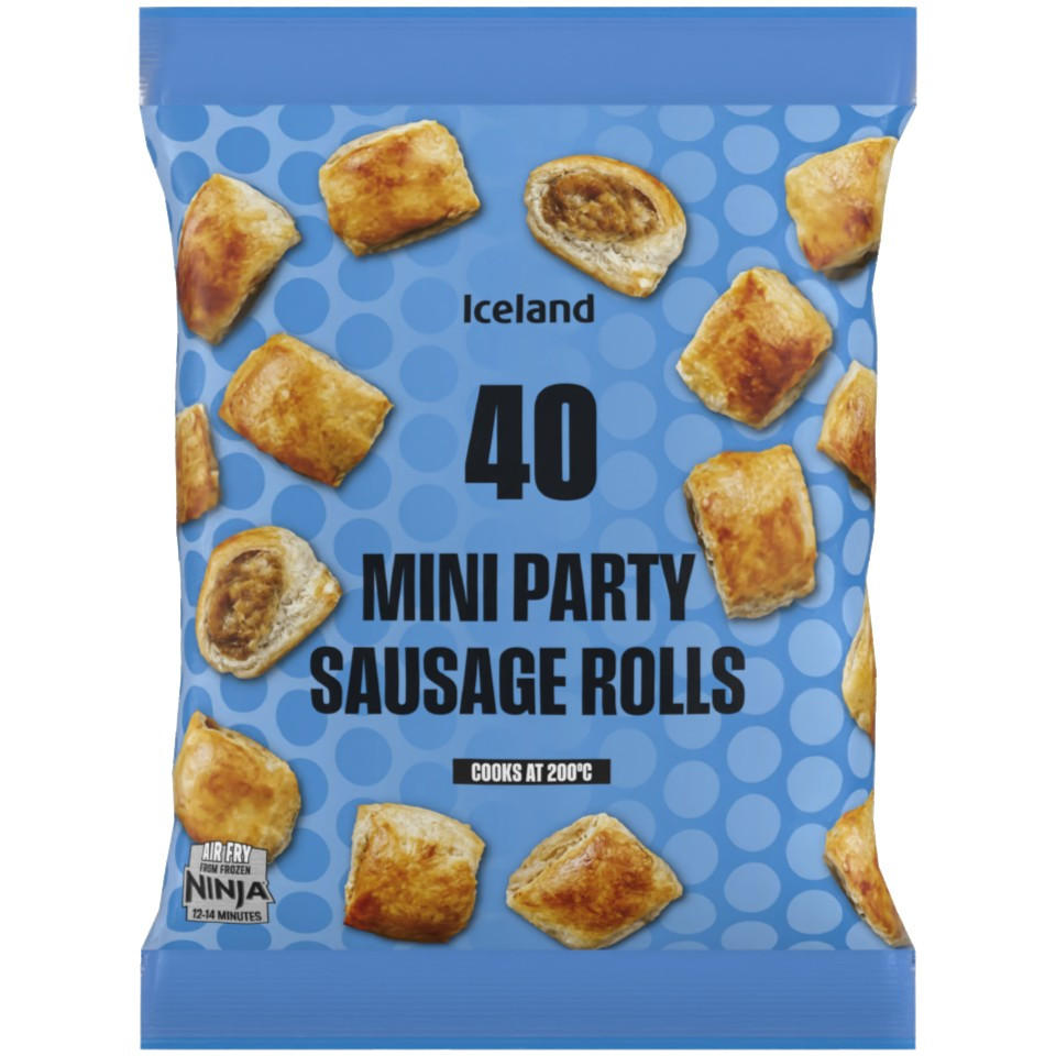 Iceland 40 (Approx.) Mini Sausage Rolls 720g | Pasties, Quiche ...