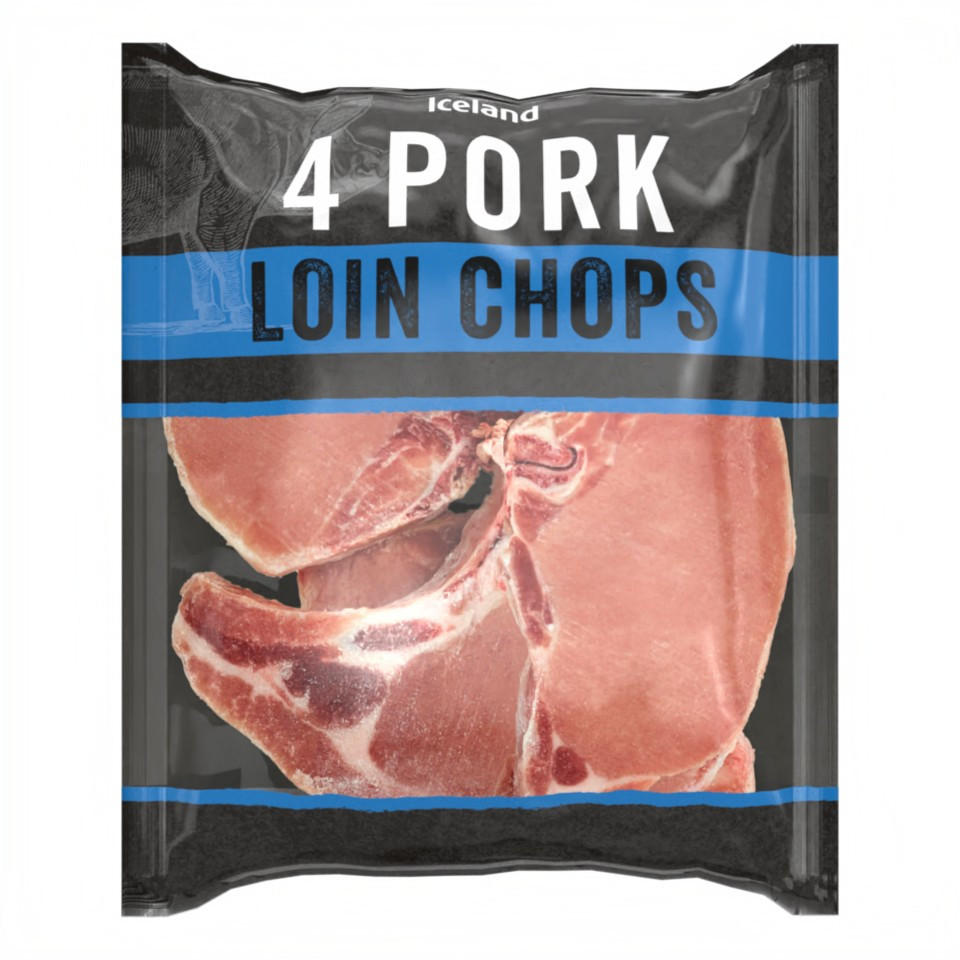Iceland 4 Pork Loin Chops 650g | Pork & Gammon | Iceland Foods