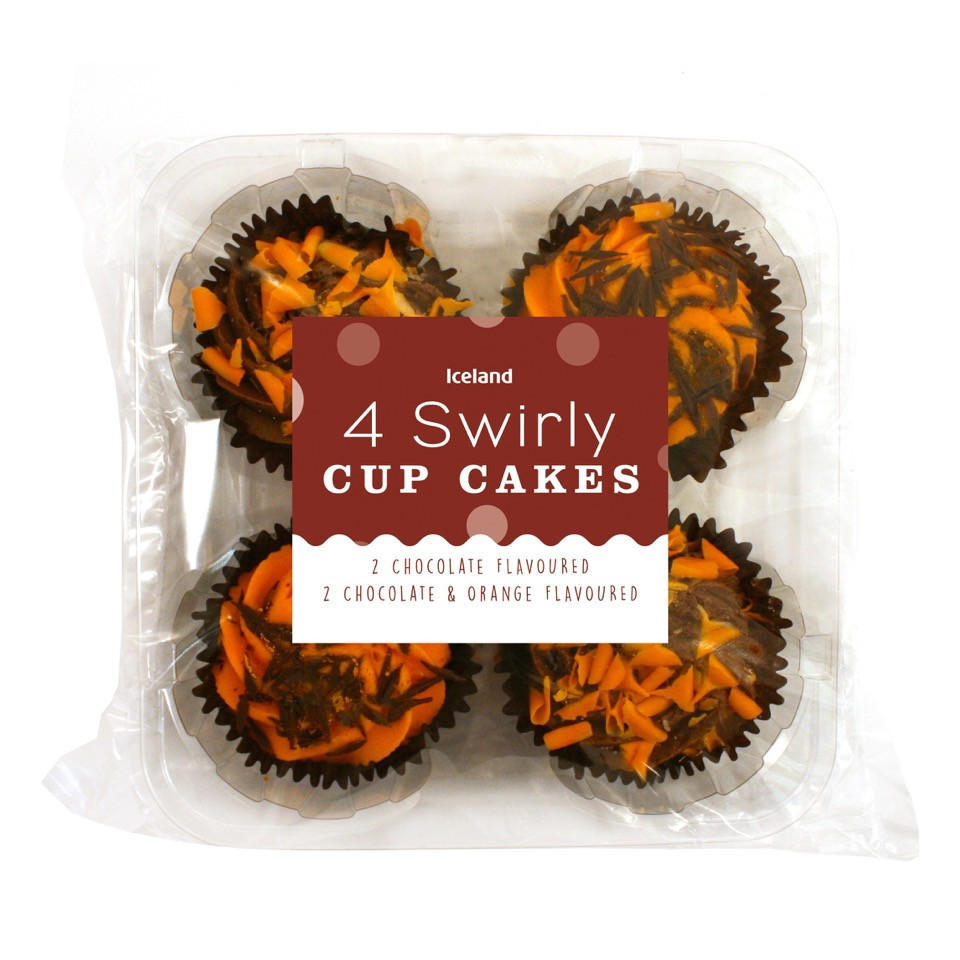 Iceland 4 Swirly Cup Cakes | Iceland Foods