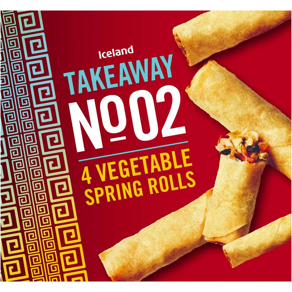 Iceland 4 Vegetable Spring Rolls 200g | Chinese & Oriental | Iceland Foods