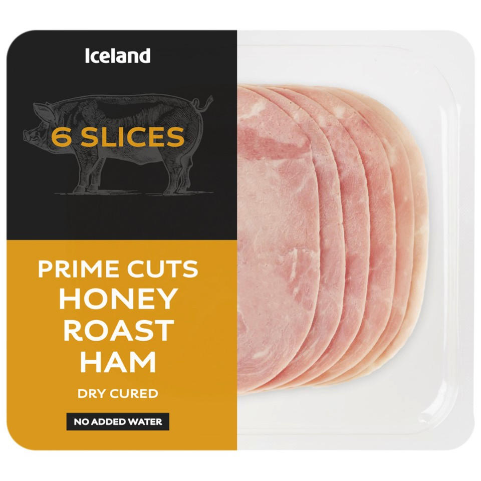 Iceland 6 Slices (Approx.) Prime Cuts Honey Roast Ham 100g | Ham ...