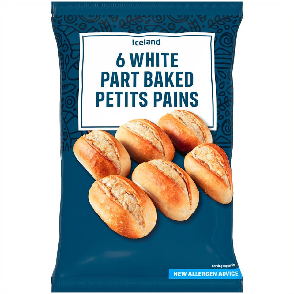 Iceland 6 White Part Baked Petits Pain | Rolls & Part Baked | Iceland Foods