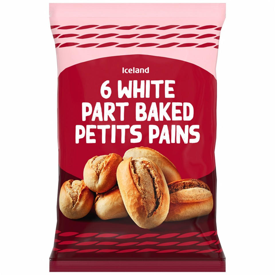 Iceland 6 White Part Baked Petits Pains | Rolls & Part Baked | Iceland ...
