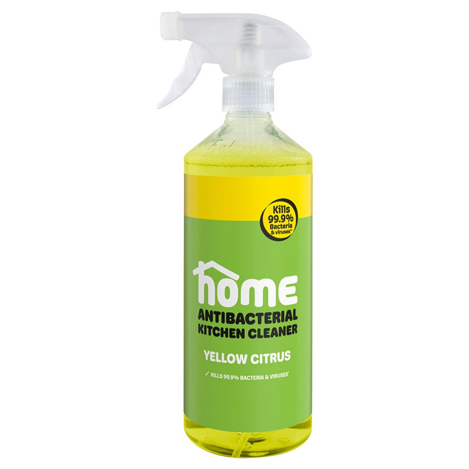 HOME Antibacterial Kitchen Cleaner Yellow Citrus 750ml | Kitchen ...
