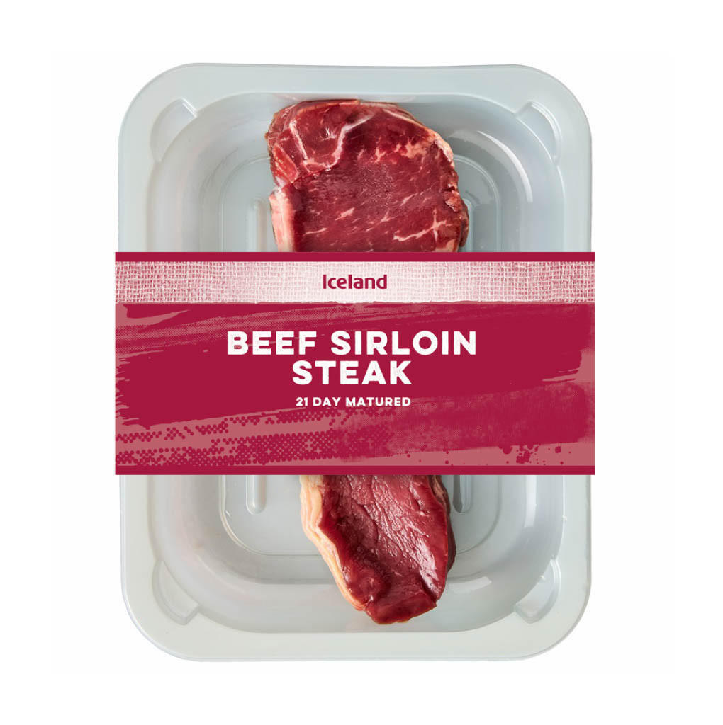 Iceland Beef Sirloin Steak 21 Day Matured 170g | Beef | Iceland Foods