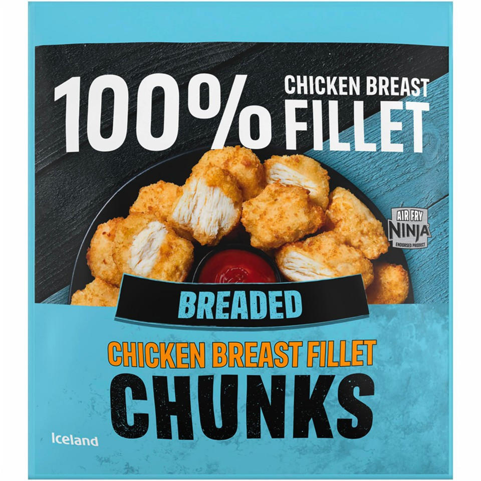 Iceland Breaded Chicken Breast Fillet Chunks 500g | Breaded & Battered ...