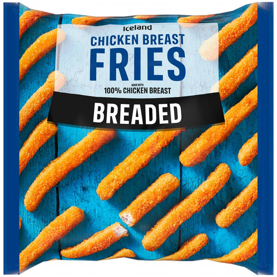 Iceland Breaded Chicken Breast Fries 500g | Iceland Foods