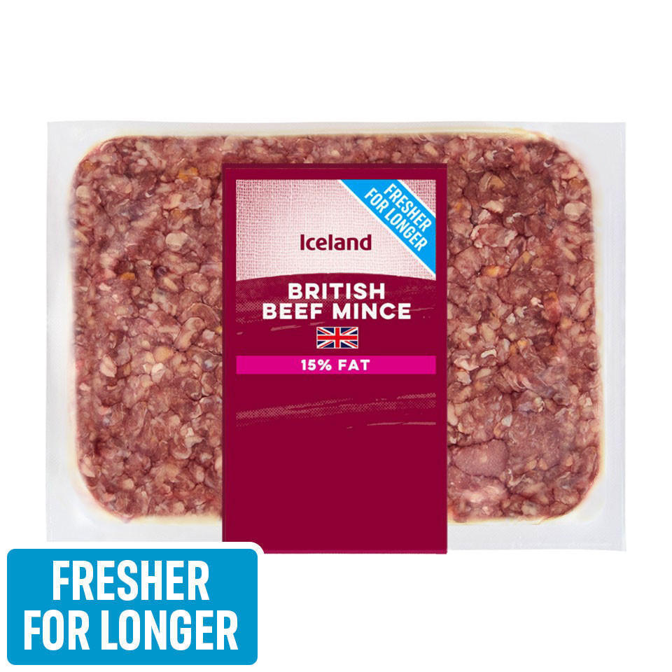 Iceland British Beef Mince 15% Fat 450g | Beef | Iceland Foods