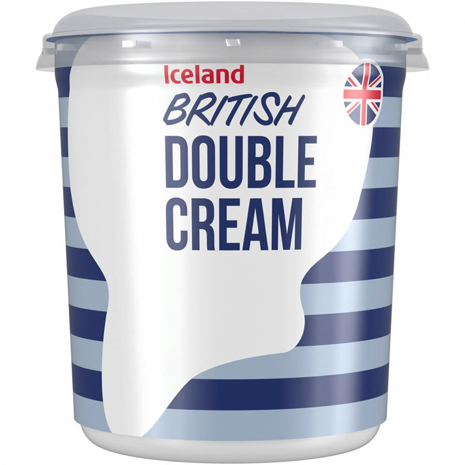 Iceland British Double Cream 300ml | Cream | Iceland Foods
