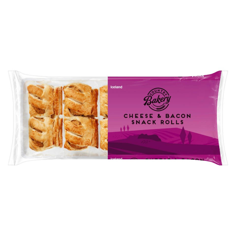 Iceland Cheese and Bacon Snack Rolls 240g | Iceland Foods