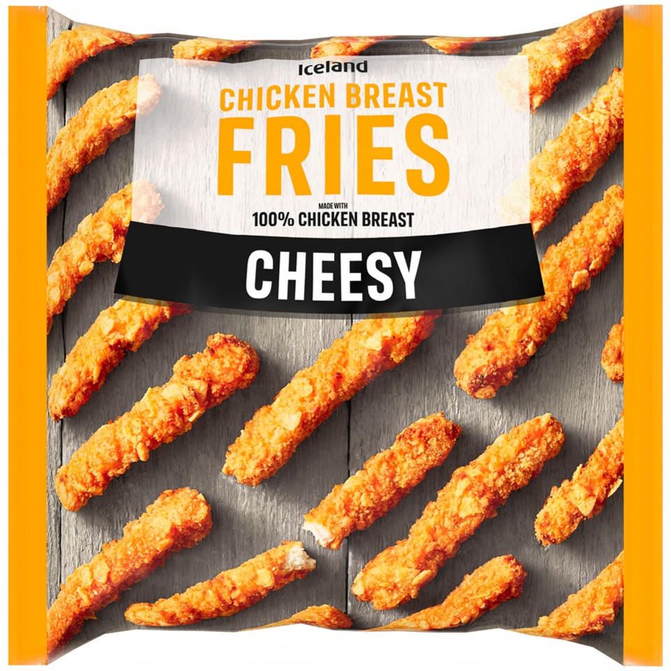 Iceland Cheesy Chicken Breast Fries 500g | Nuggets & Dippers | Iceland ...