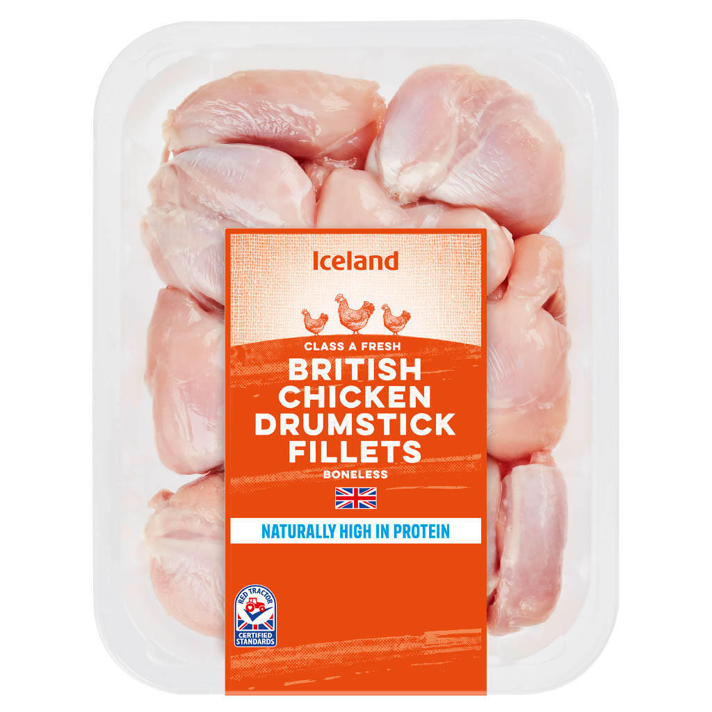 Iceland Class A Fresh British Boneless Chicken Drumstick Fillets 600g ...