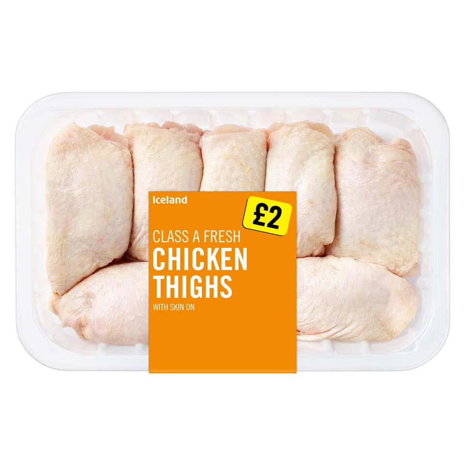 Iceland Class A Fresh Chicken Thighs with Skin on | Chicken & Turkey ...