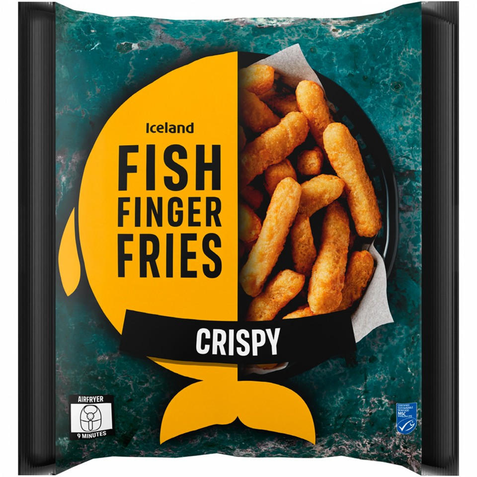 Iceland Fish Finger Fries Crispy 475g | Battered & Breaded Fish ...