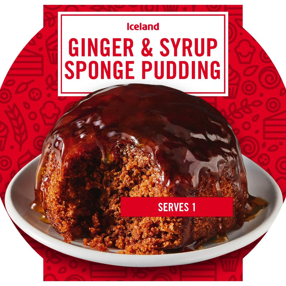 Iceland Ginger and Syrup Sponge Pudding 100g | Muffins & Mini Bites ...