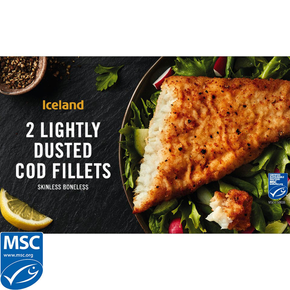 Iceland Lightly Dusted Cod Fillets 255g | Fish Fillets | Iceland Foods