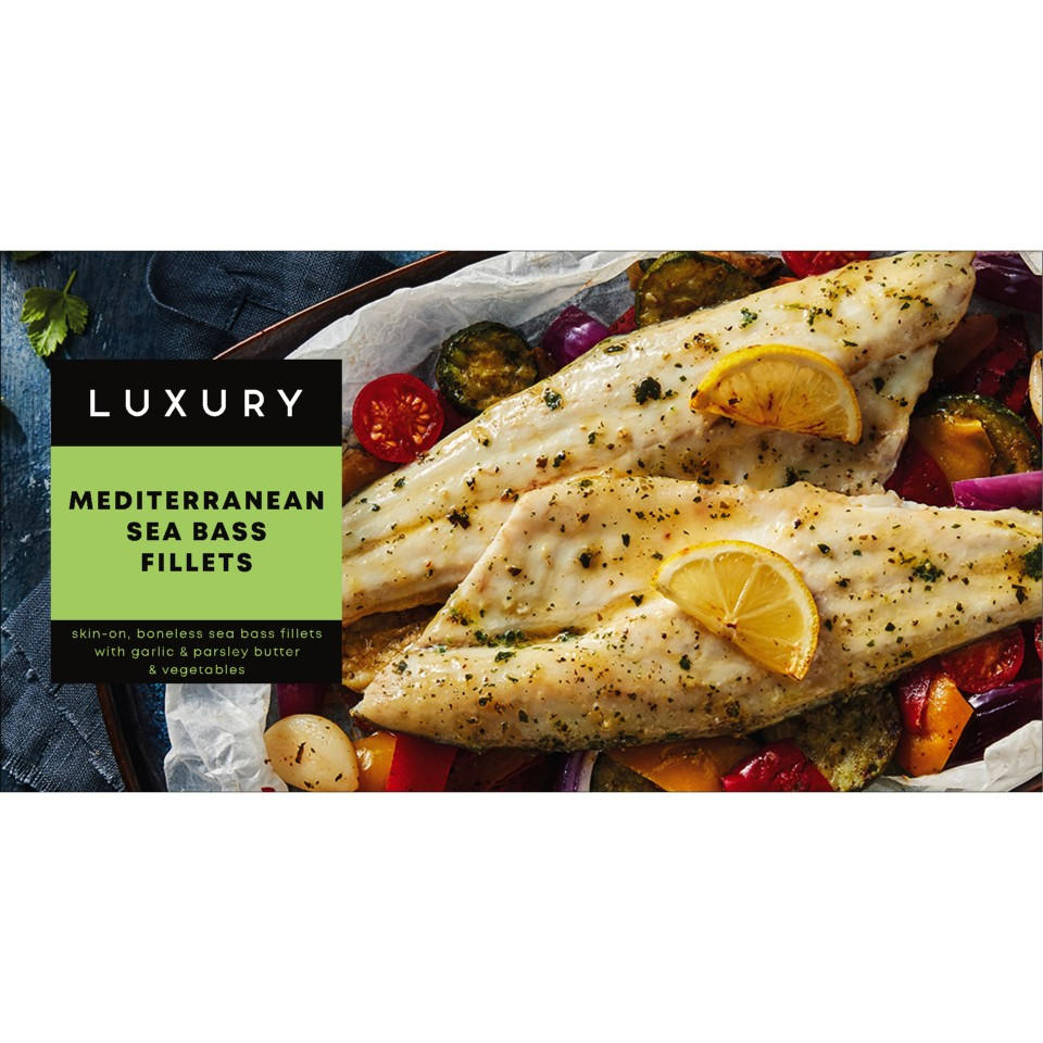 Iceland Luxury Mediterranean Sea Bass Fillets 350g | Luxury Fish ...