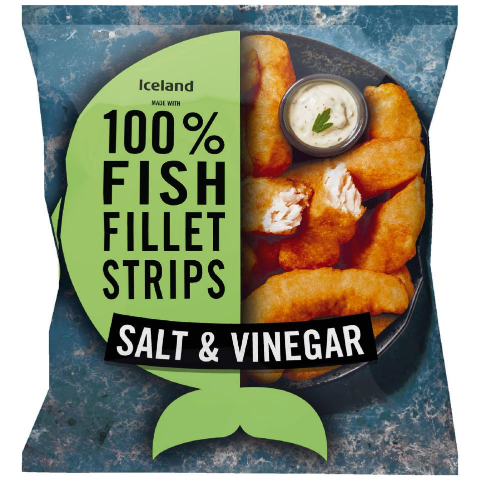 Iceland Made with 100% Fish Fillet Strips Salt and Vinegar 450g ...