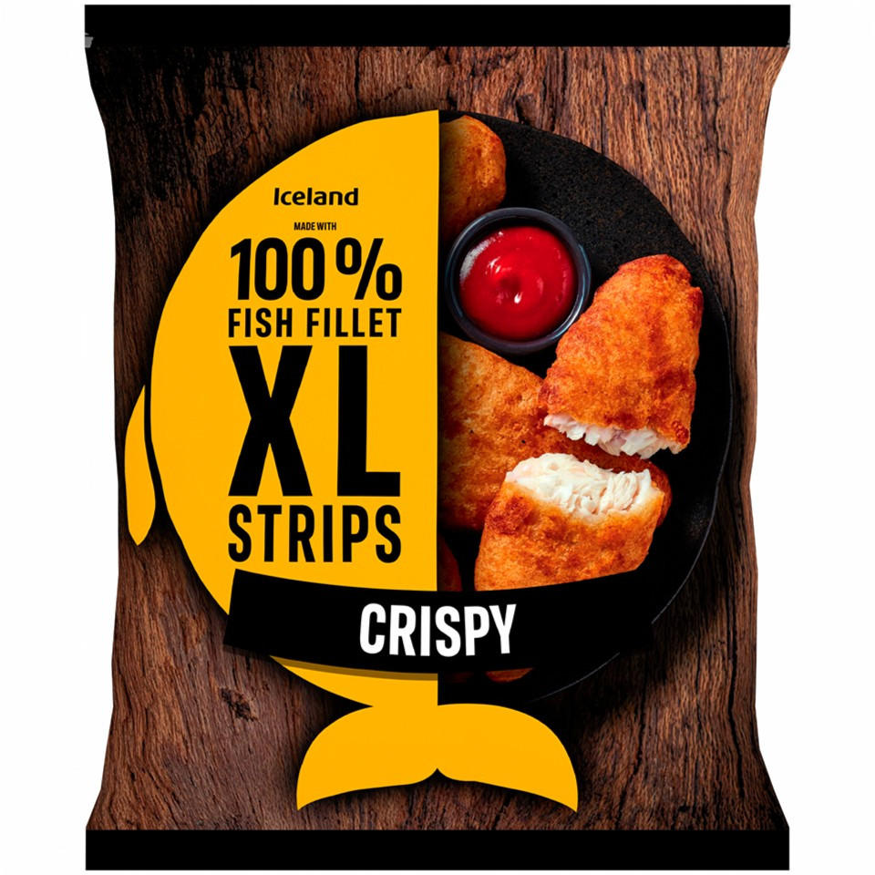 Iceland Made with 100% Fish Fillet XL Strips Crispy 400g | Battered ...