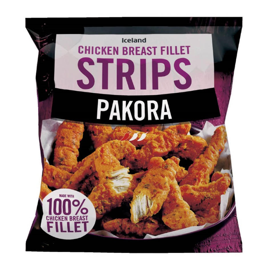 Iceland Pakora Chicken Breast Fillet Strips 500g | Breaded & Battered ...