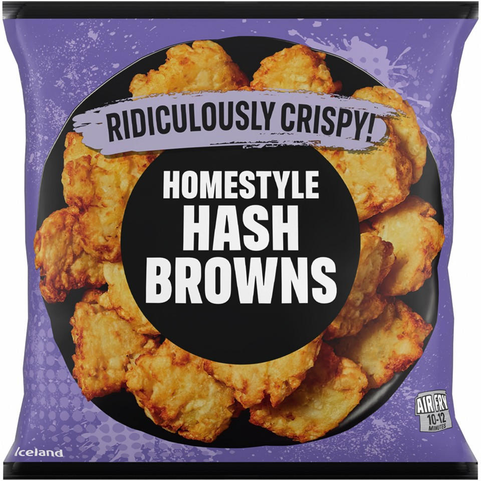 Iceland Ridiculously Crispy Homestyle Hash Browns 600g | Iceland Own ...