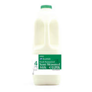 Iceland Scottish Fresh Pasteurised Semi Skimmed Milk 4 Pints 2 27L
