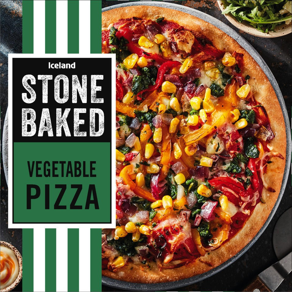 Iceland Stonebaked Vegetable Pizza 420g | Thin & Crispy Pizza | Iceland ...