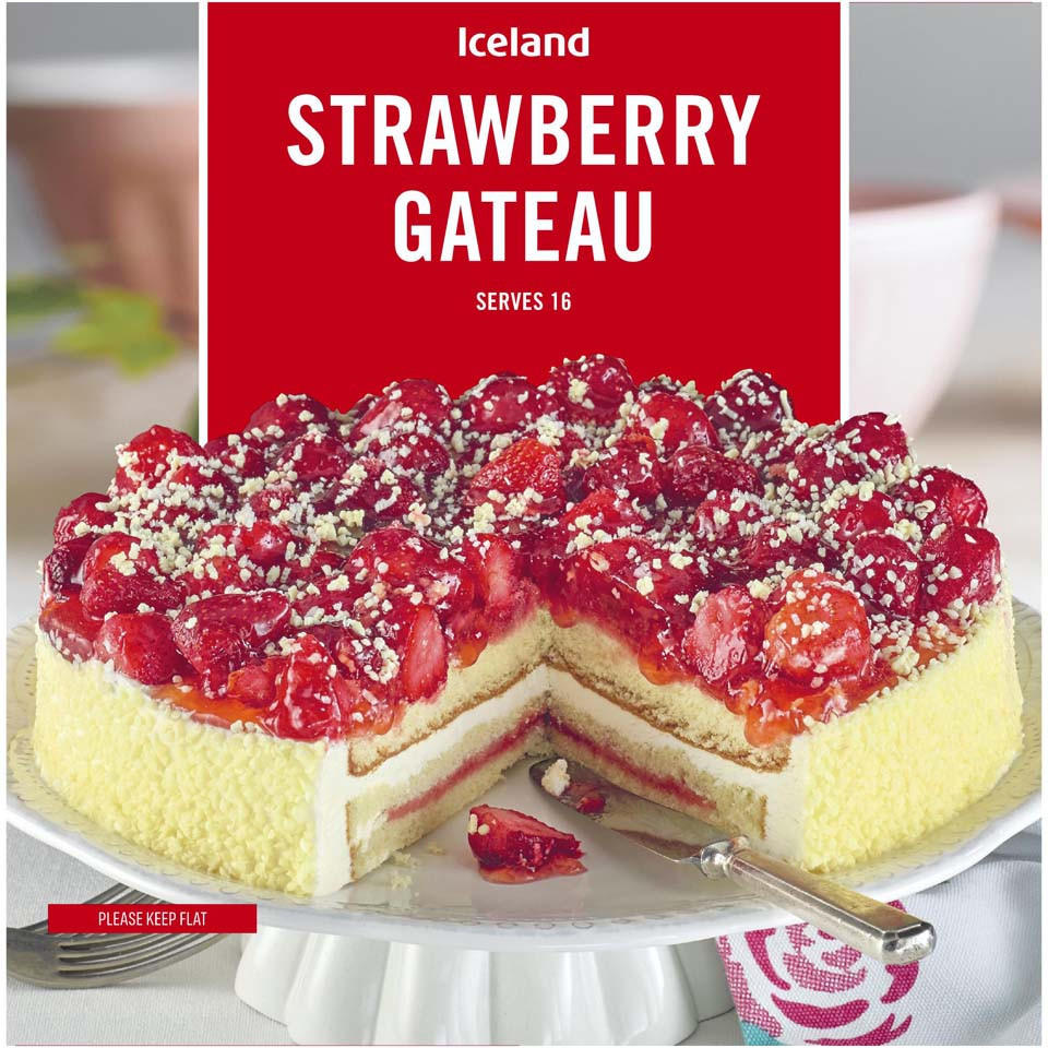 Iceland Strawberry Gateau 1.2kg | Desserts | Iceland Foods