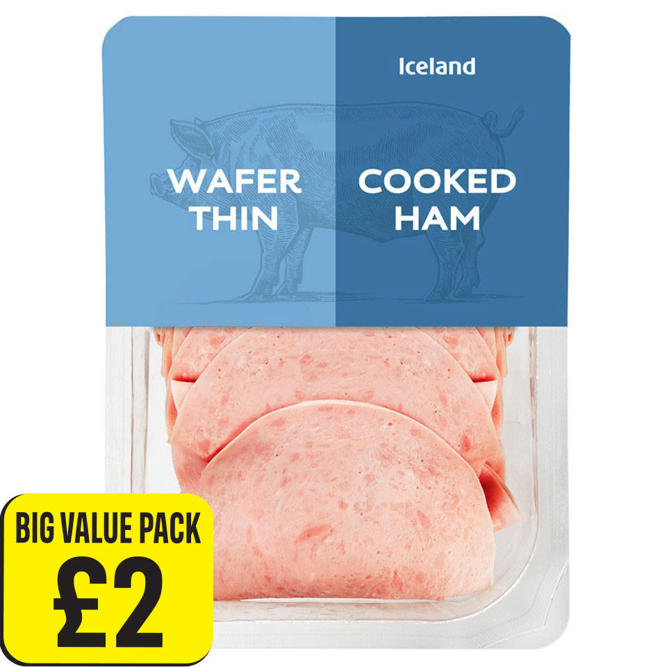 Iceland Wafer Thin Cooked Ham 275g | Ham | Iceland Foods