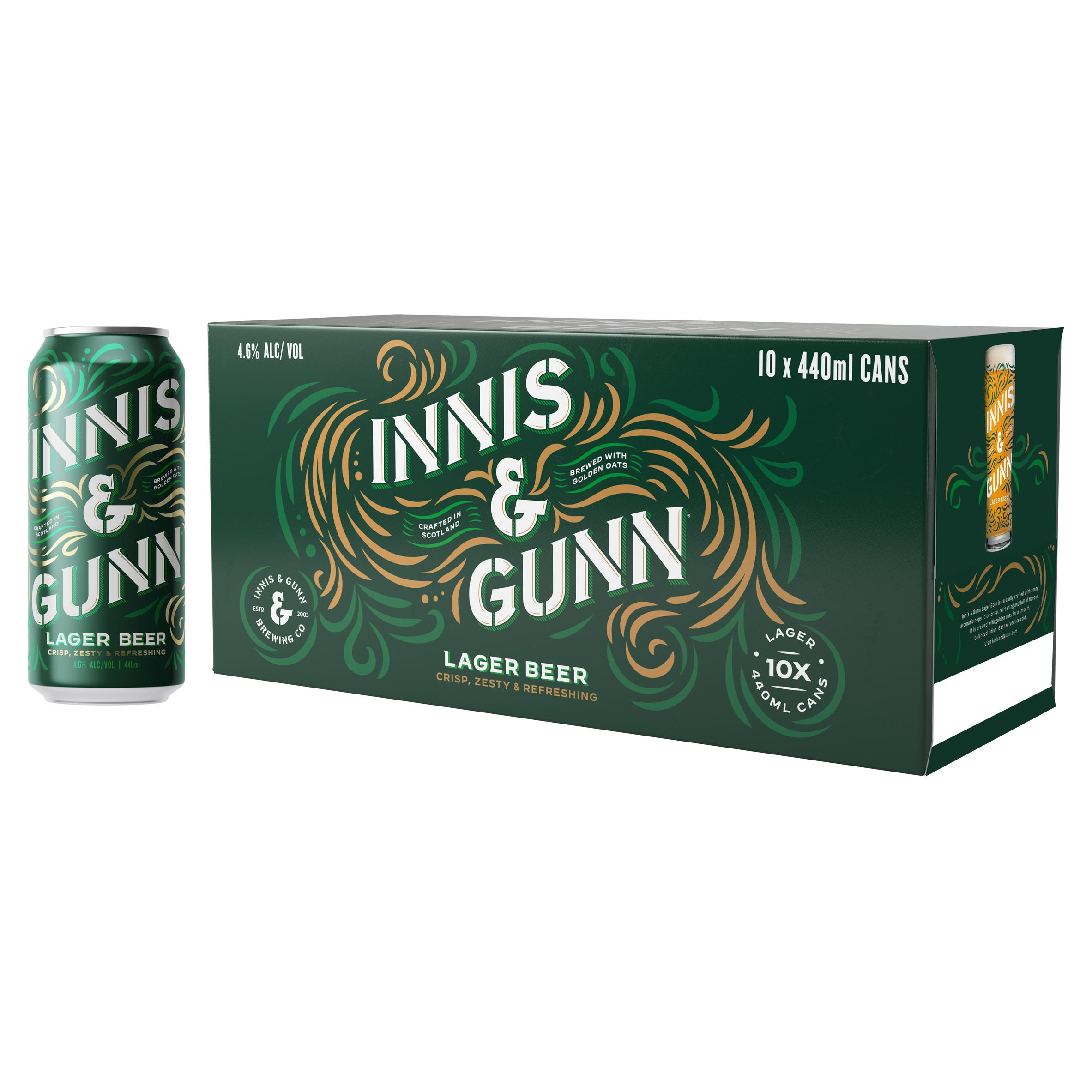 Innis & Gunn Lager Beer 10 x 440ml | Beer | Iceland Foods