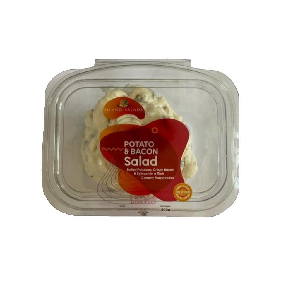 Island Salads 300g Potato and Bacon Salad | Coleslaws & Pasta Tubs ...