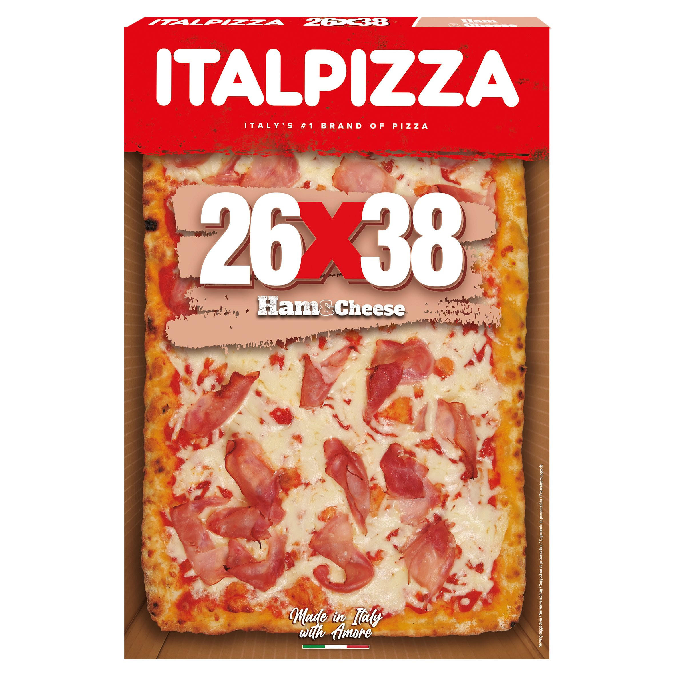 Italpizza 26x38 Ham & Cheese 560g | Sharing Pizza | Iceland Foods