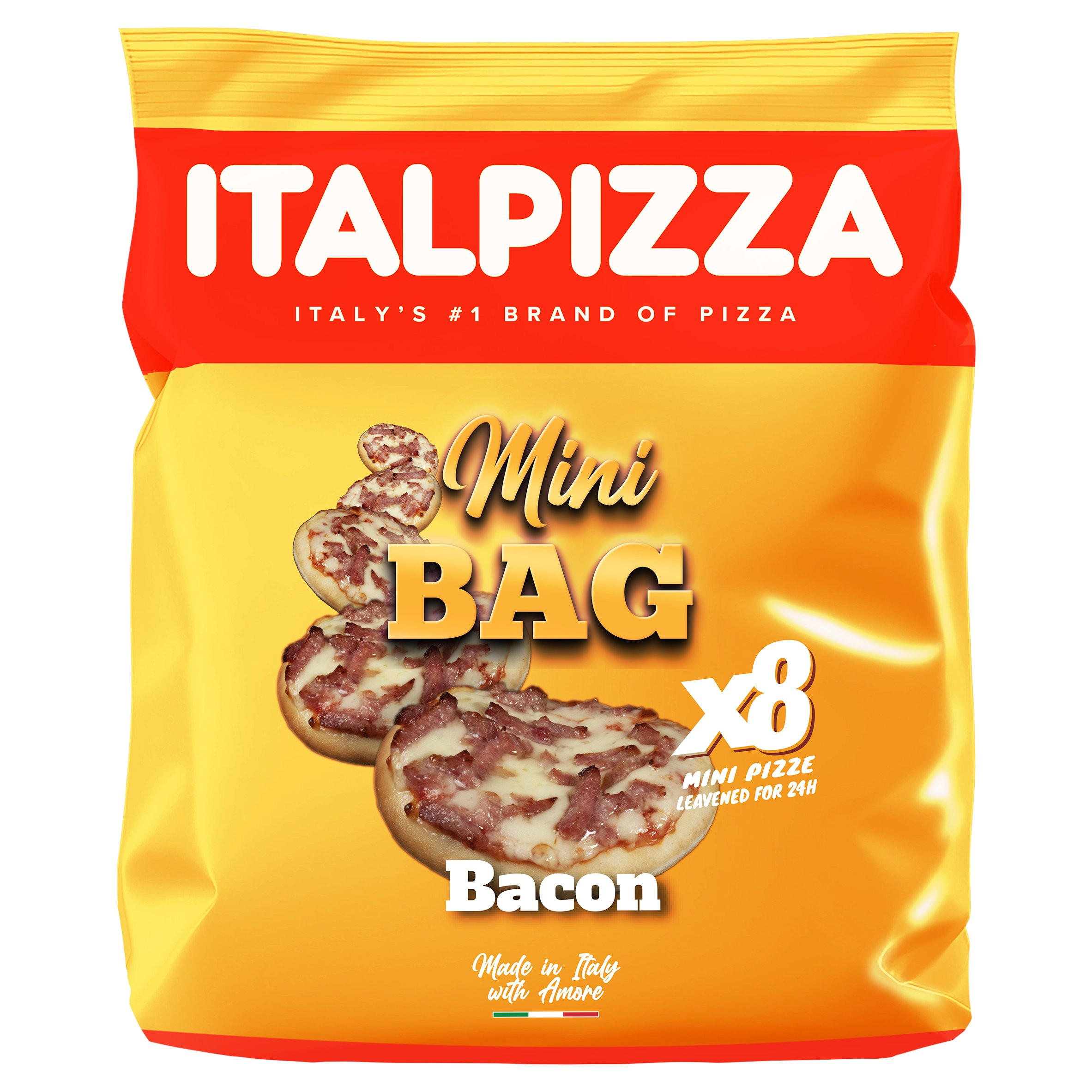 Italpizza 8 Mini Bag Bacon 260g | Pizza Snacks | Iceland Foods