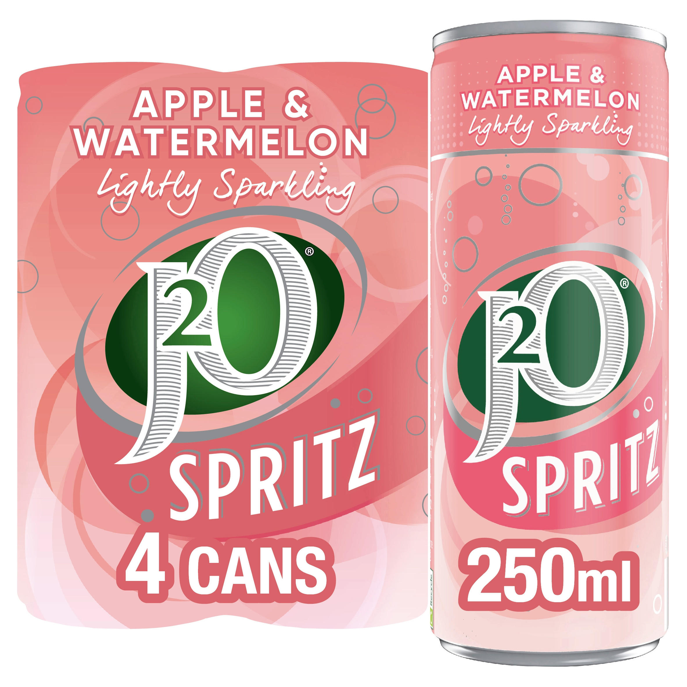 J2O Spritz Sparkling Apple & Watermelon Can 4 x 250ml | Fruit Juice ...