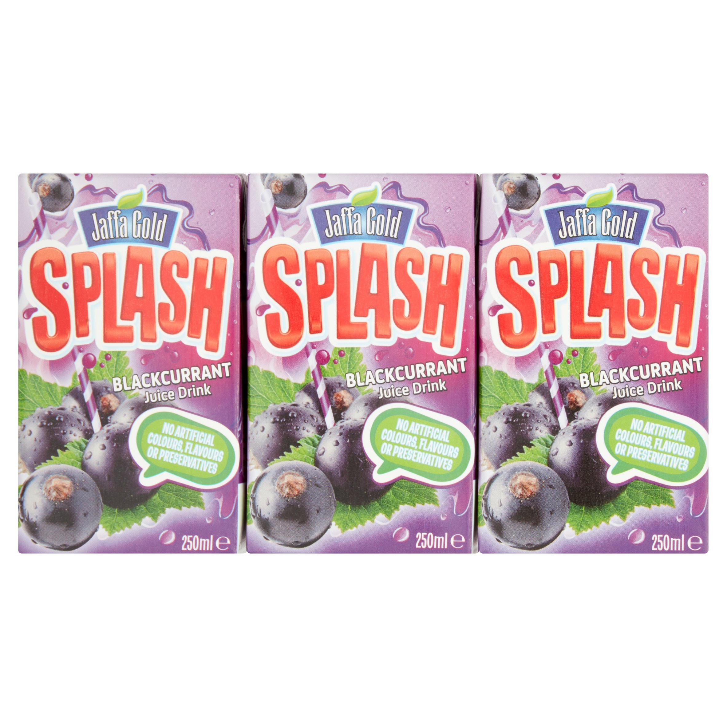 Jaffa Gold Splash Blackcurrant Juice Drink 6 x 250ml | Fruit Juice ...