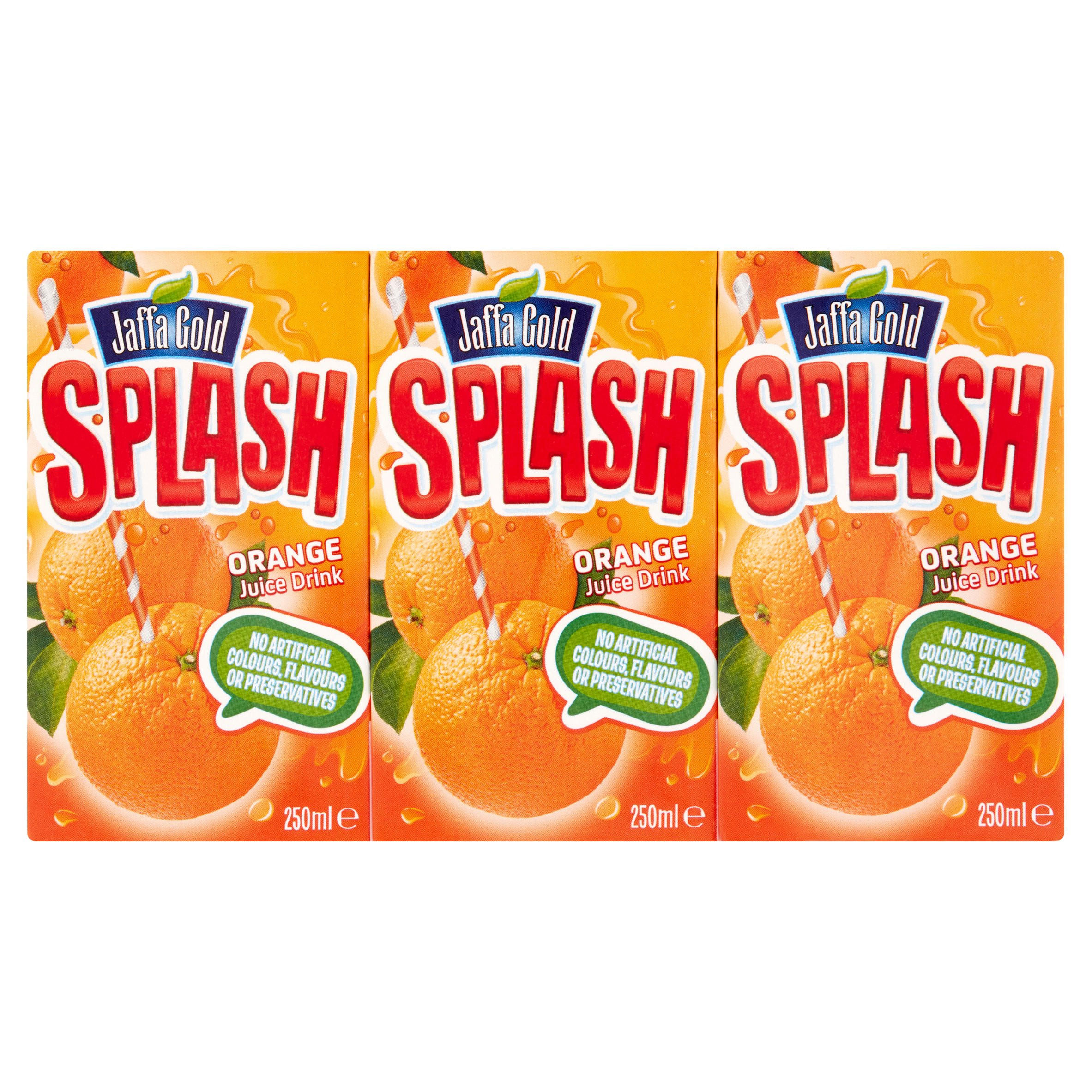 Jaffa Gold Splash Orange Juice Drink 6 x 250ml | Fruit Juice | Iceland ...